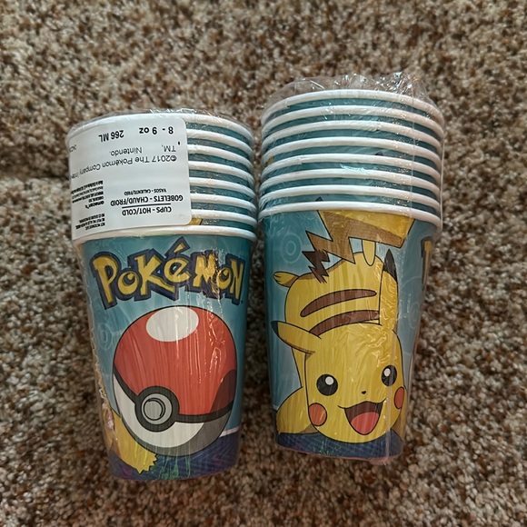 Pokemon | Party Supplies | 8 9oz Pokemon Cups | Poshmark